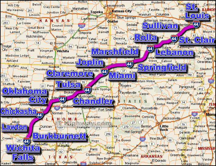 I 44 Road Maps Traffic News